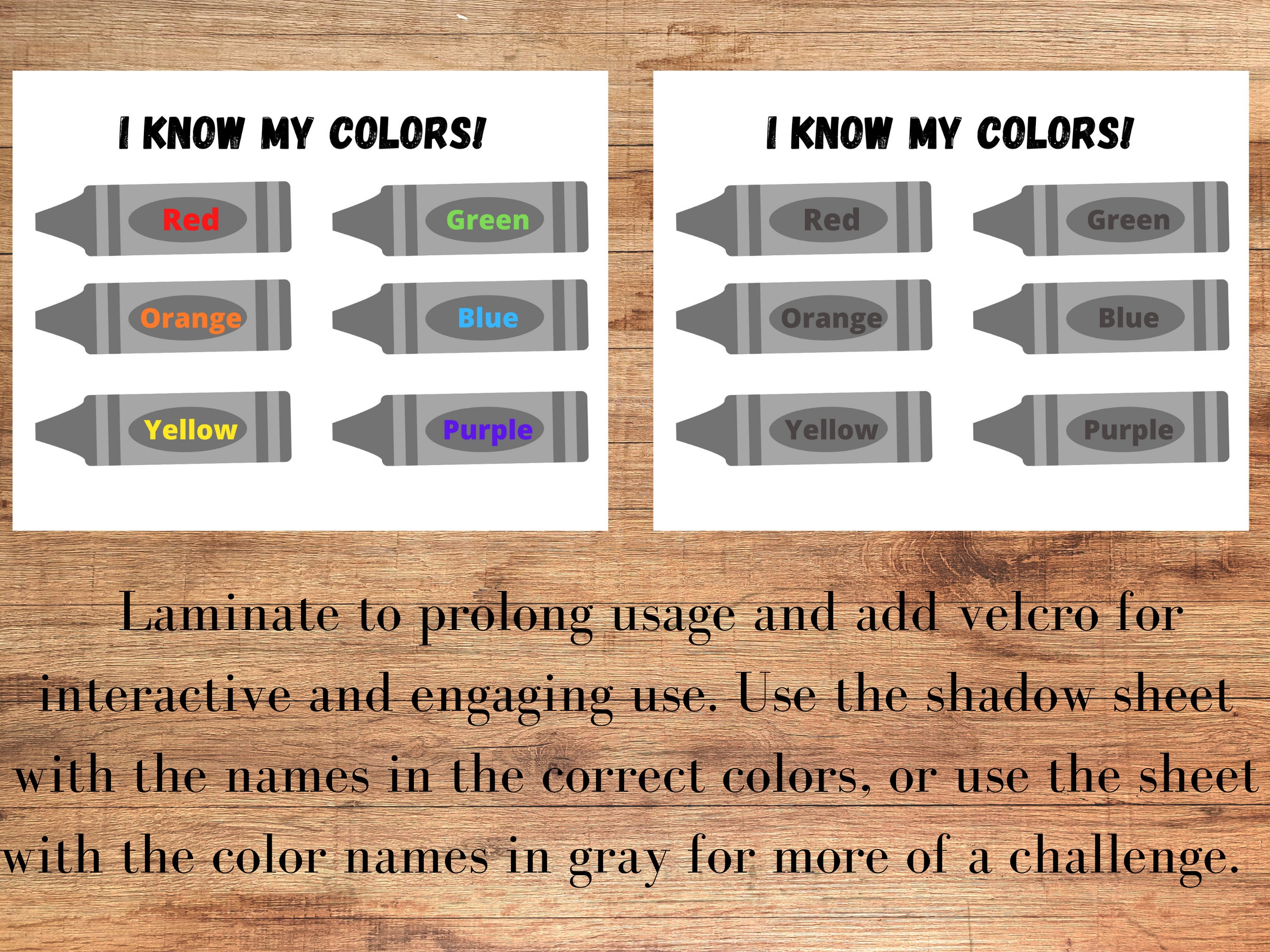 Toddler Activity Sheet | I Know My Colors | Color Sheet | Color ...