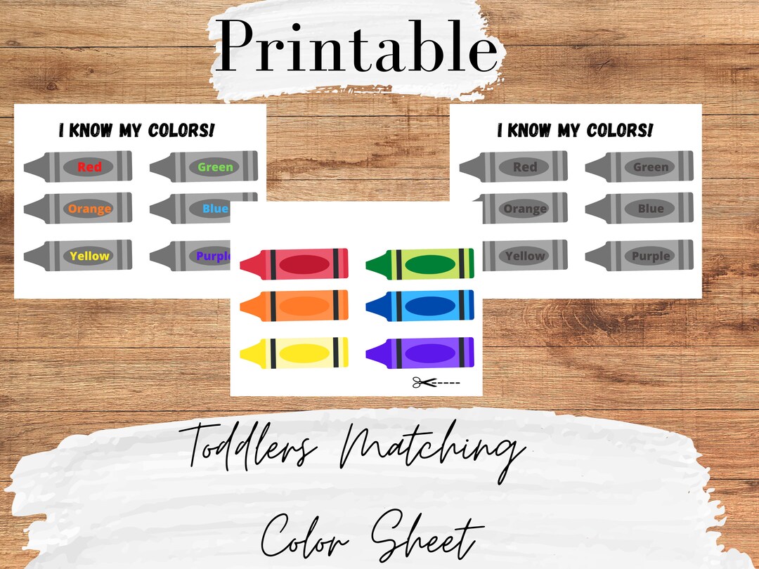 Toddler Activity Sheet | I Know My Colors | Color Sheet | Color ...