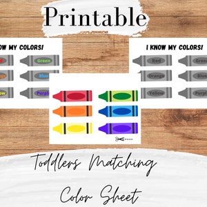 Toddler Activity Sheet | I Know My Colors | Color Sheet | Color ...