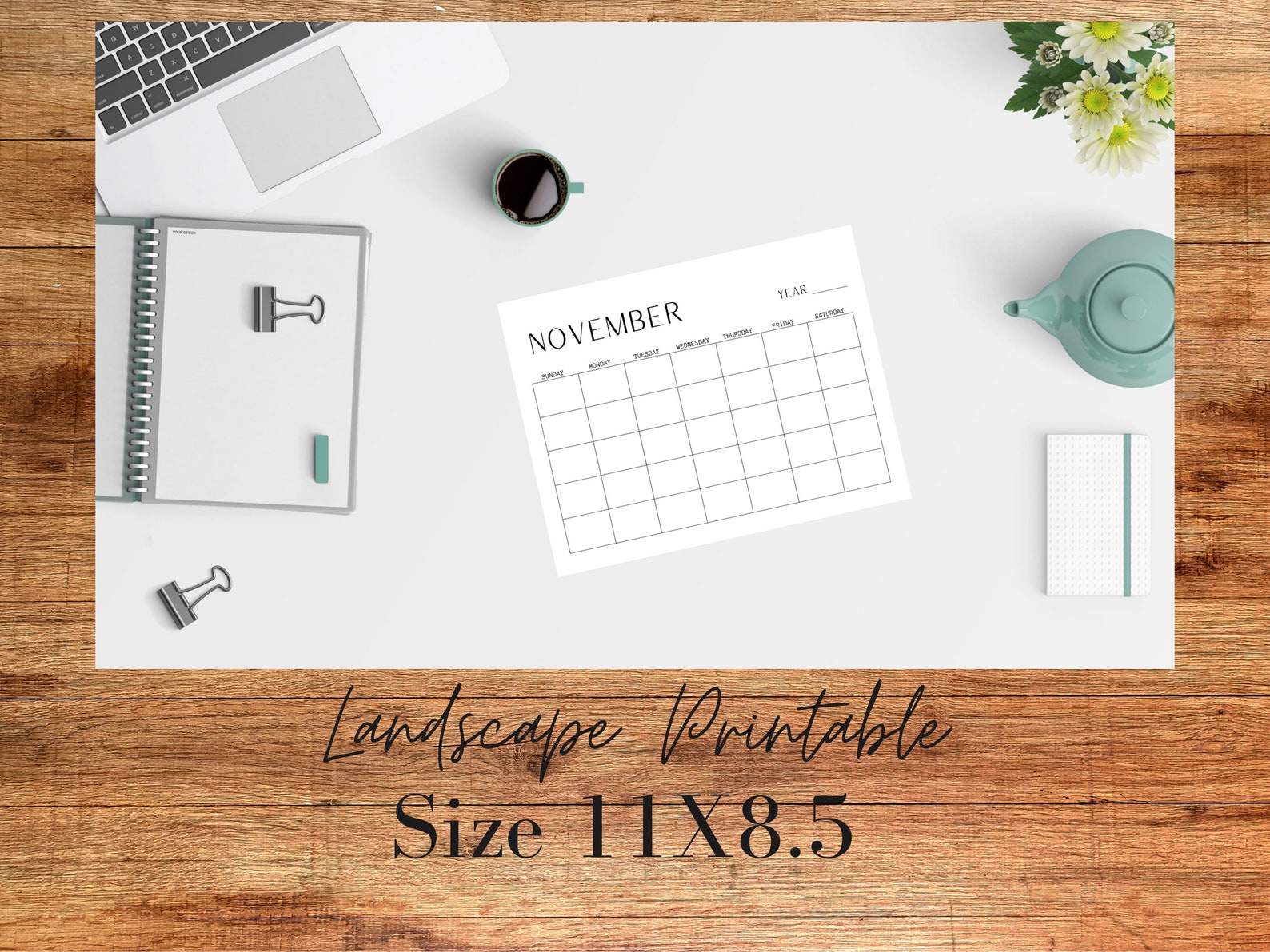 Blank Yearly Calendar | Printable Blank Calendar | Simple Calendar ...