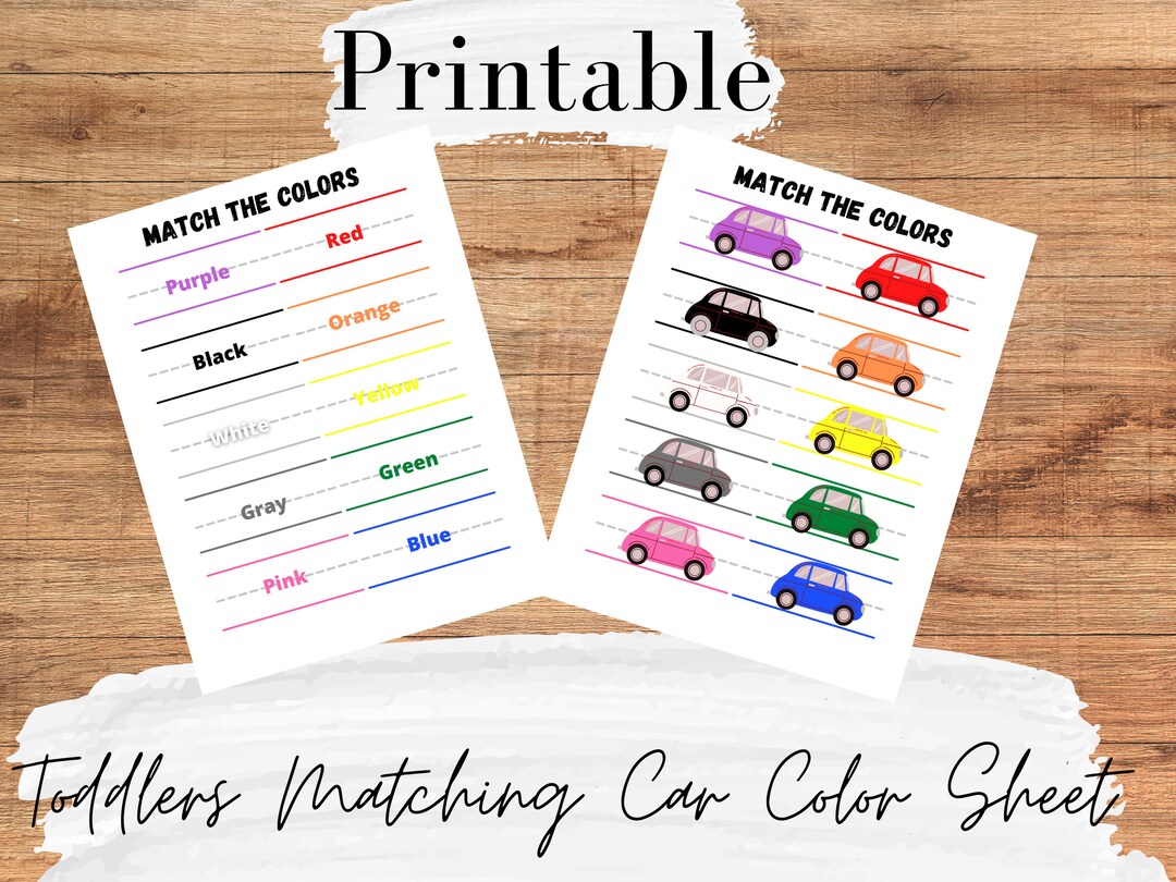 Toddler Colors Busy Sheet Printable | Activity Sheet | Homeschooling ...