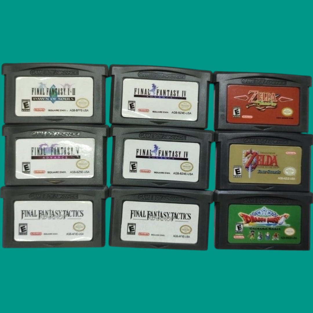 GBA Game Cartridges – Set 3 (english Version): Rediscover the Classics ...