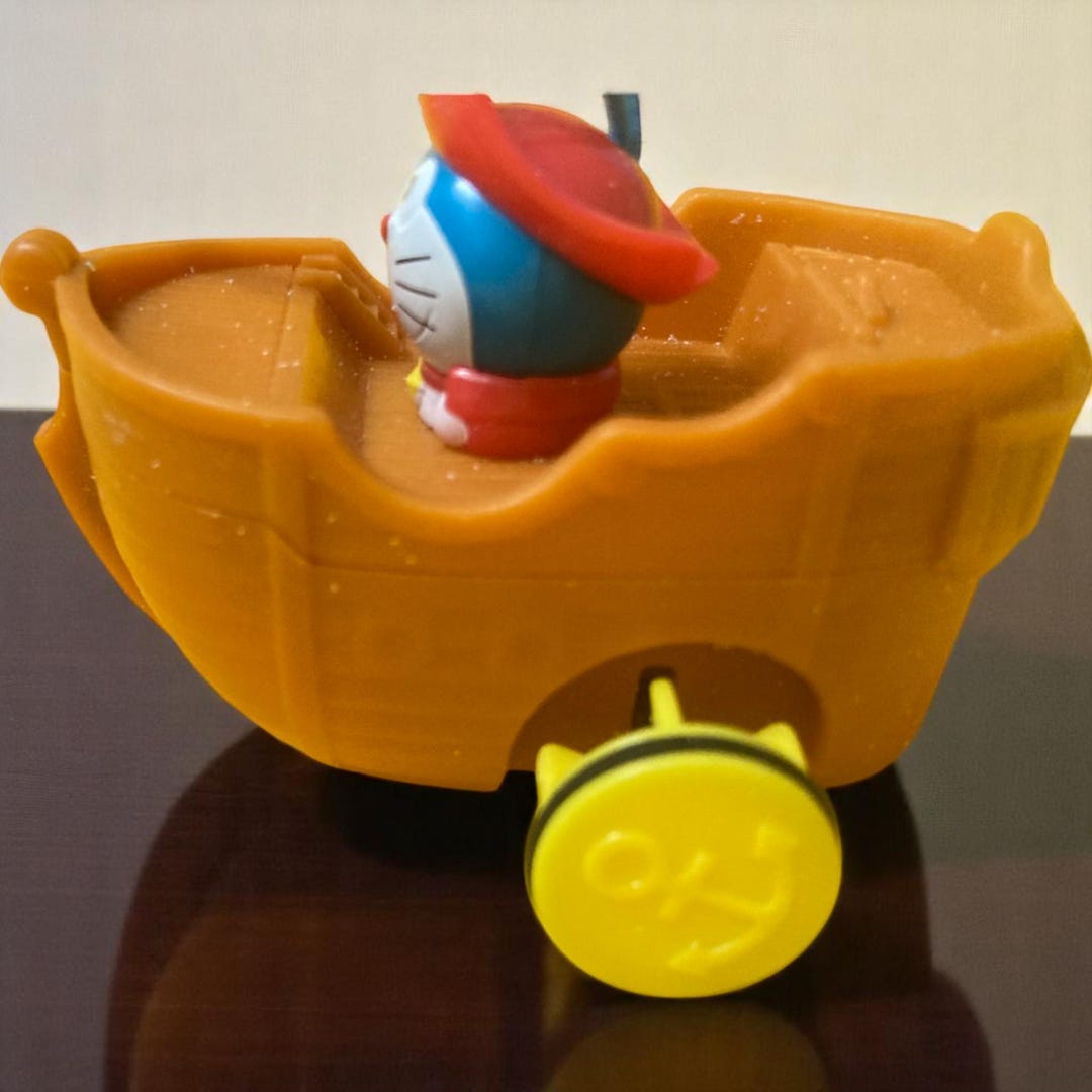 Adorable Doraemon in Boat Mini Figure Toy! - Etsy