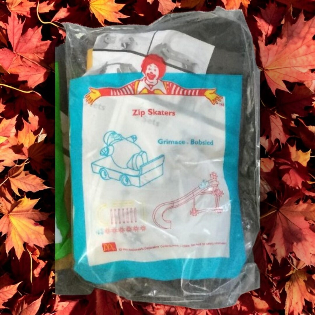 2000 Mcdonalds Zip Skaters Grimace - Bobsled Happy Meal Toys - Etsy