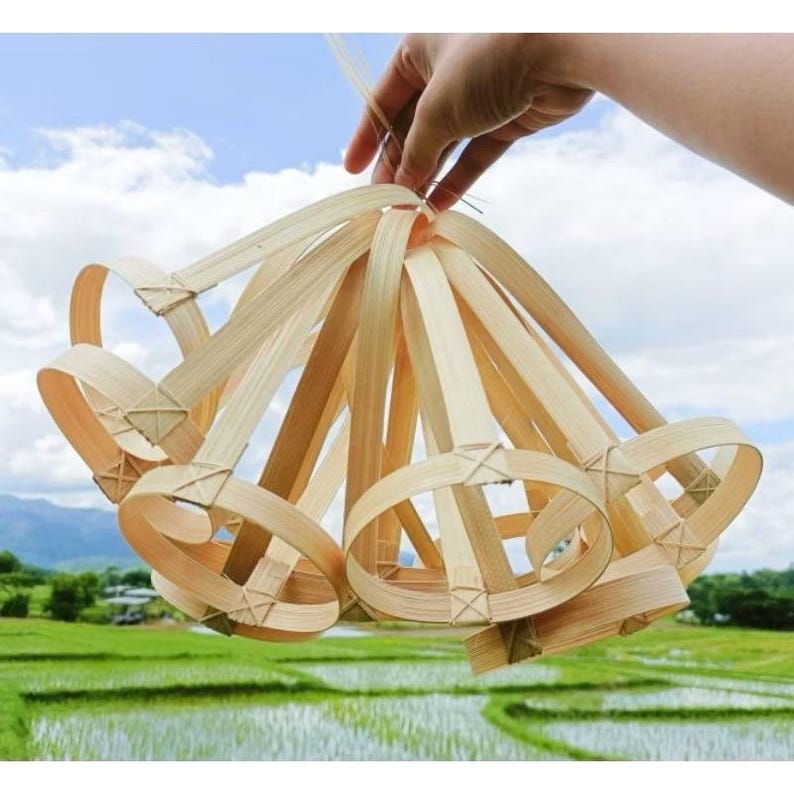 Eco-friendly Bamboo Coffee Cup Holder – Handmade by Thai Villagers - Etsy