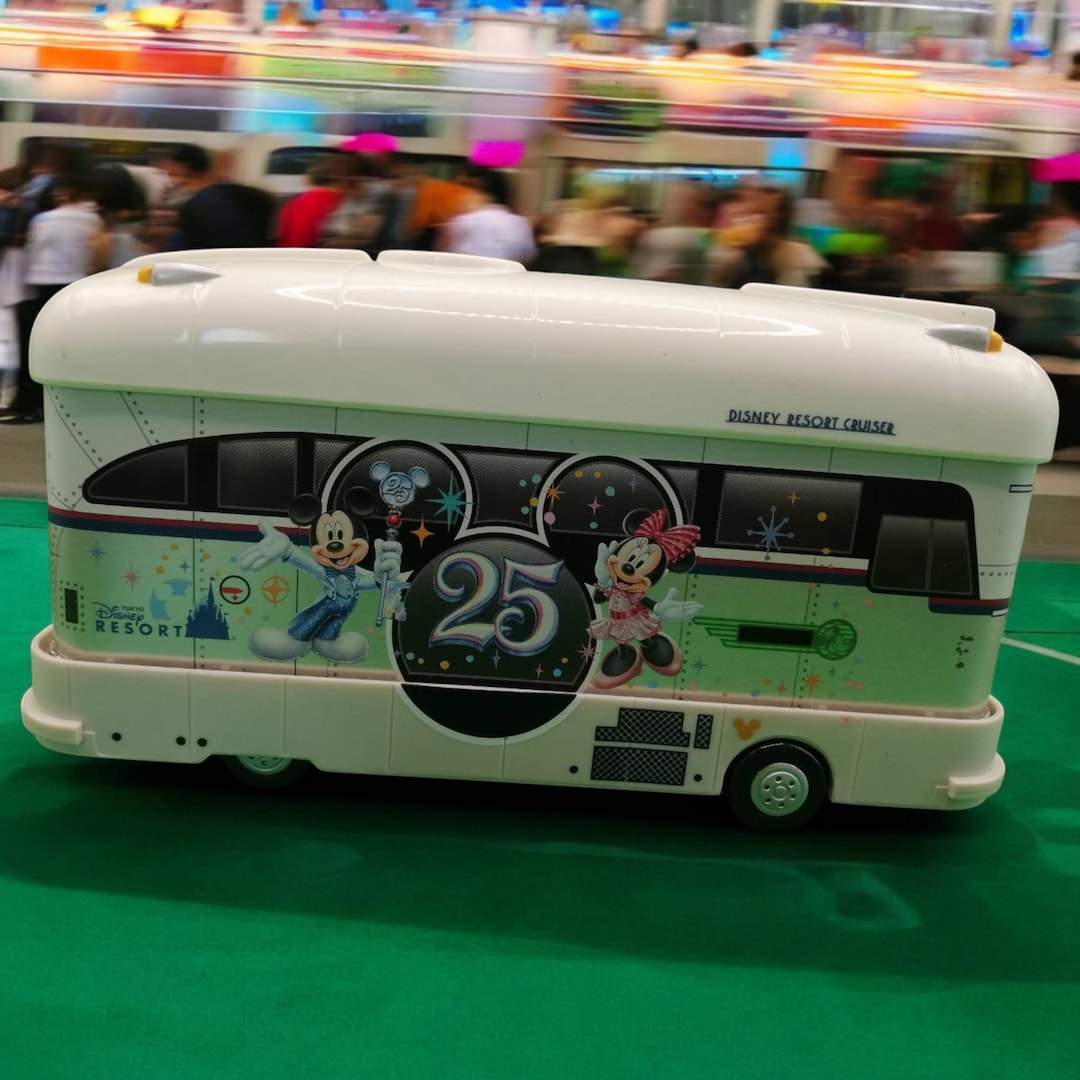 RARE Tokyo Disney Resort Bus Cruiser 25th Anniversary Tin Box 2008 - Etsy