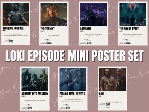 Loki Season 1 MCU Mini Posters 4x6 - Etsy