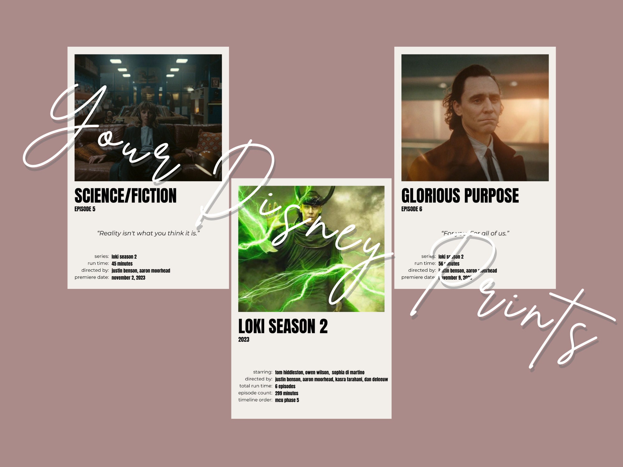 Loki Season 2 MCU Mini Posters 4x6 - Etsy Australia