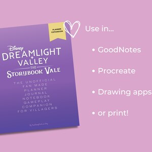 Dreamlight Valley Storybook Vale Planner Expansion, Gameplay Companion ...