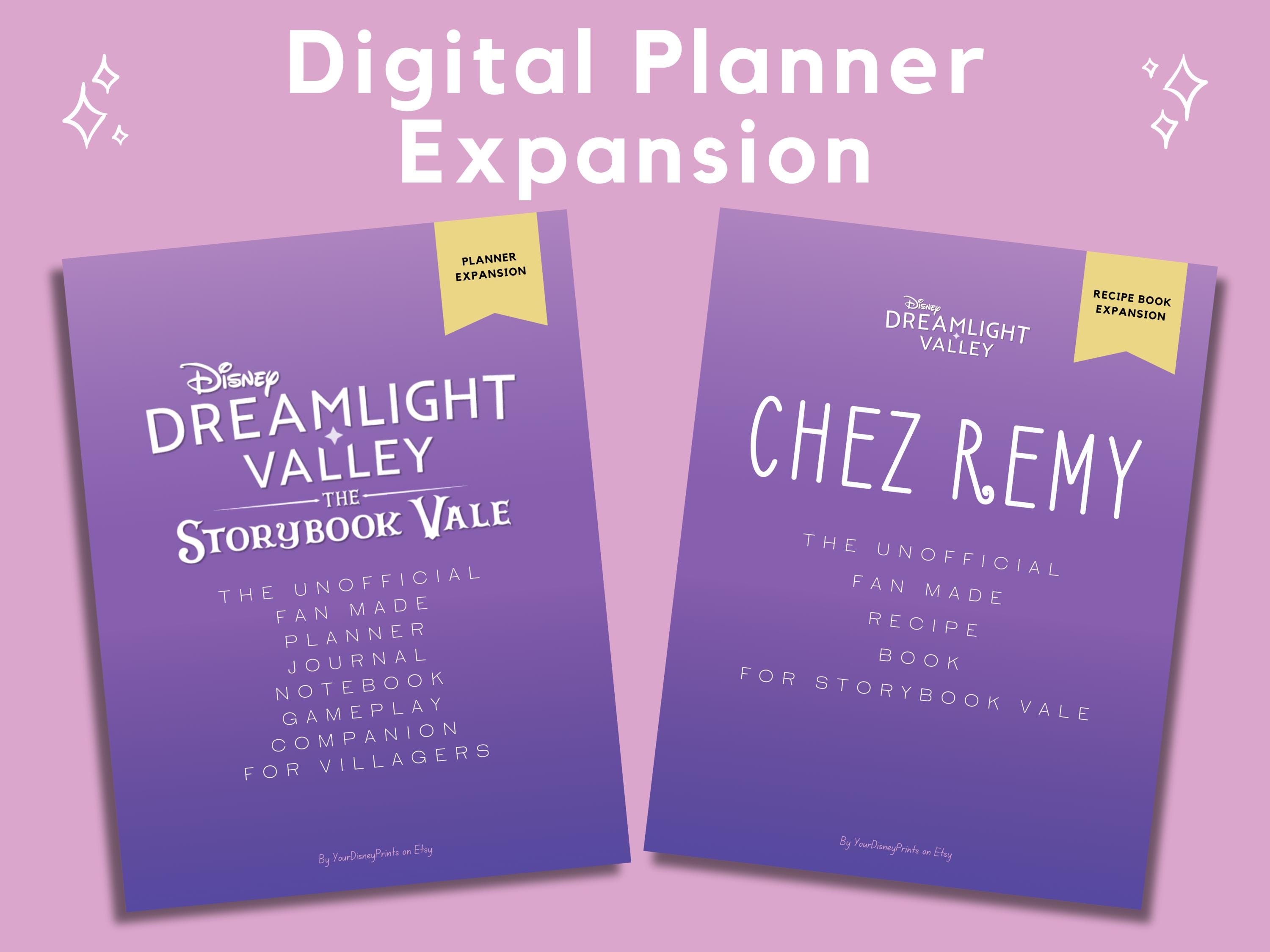 Dreamlight Valley Storybook Vale Planner Expansion, Gameplay Companion ...