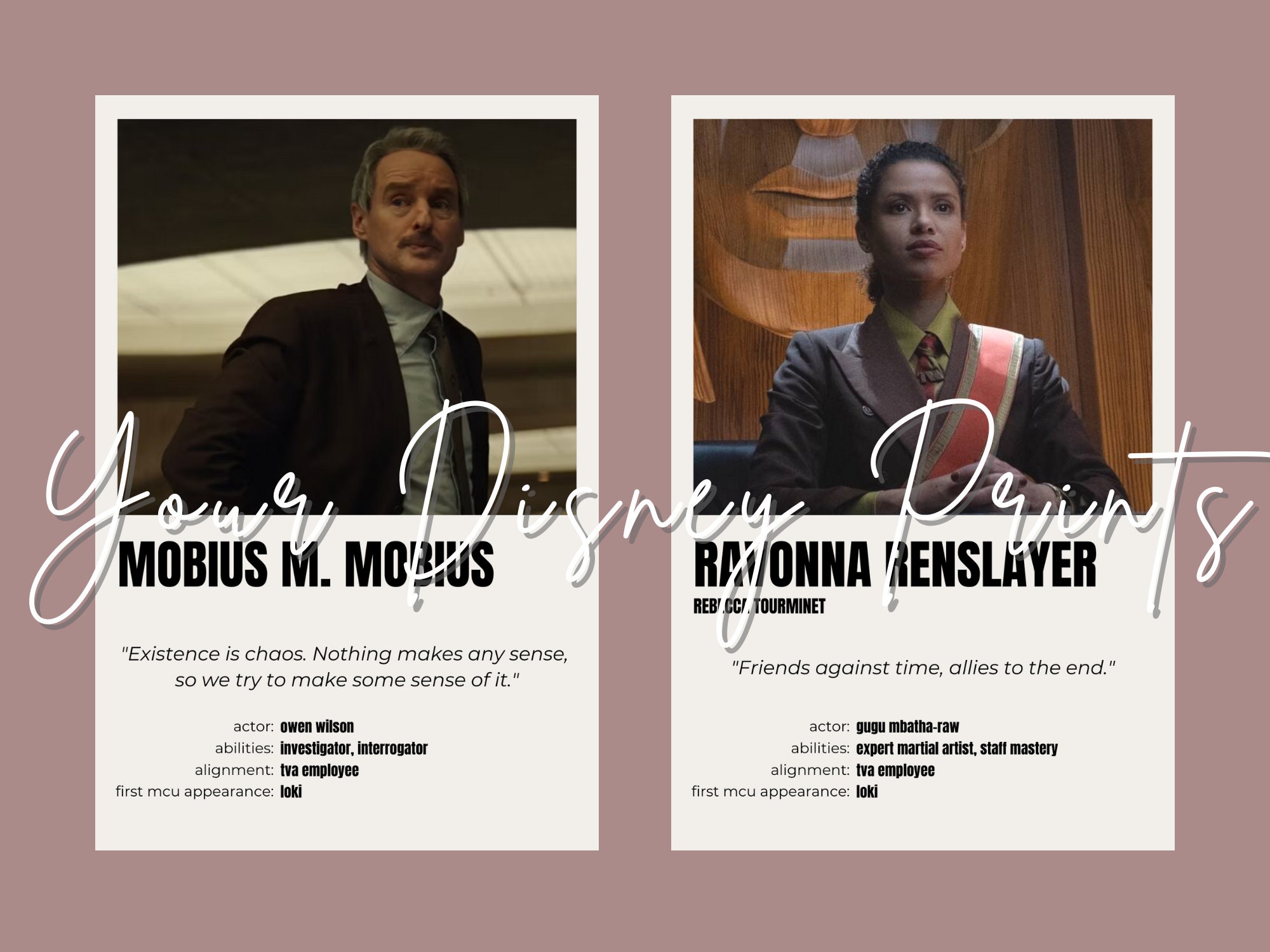 Loki Season 1 Character MCU Mini Posters 4x6 - Etsy