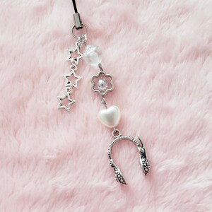 Bow & Heart Phone Charm / Phone Strap - Etsy