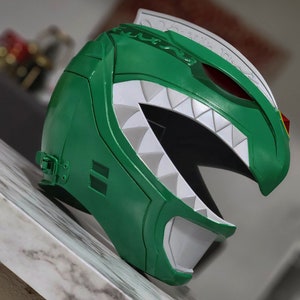 Tokujay Green Ranger Helmet Child Size - Etsy
