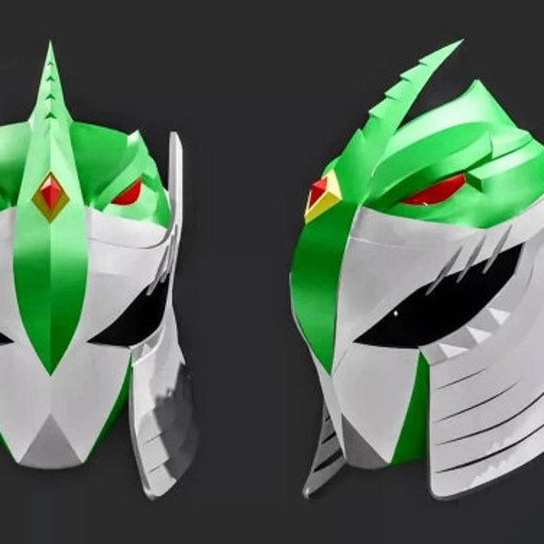 Shredder Green Power Ranger Helmet - Etsy