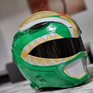 Tokujay Green Ranger Helmet Child Size - Etsy