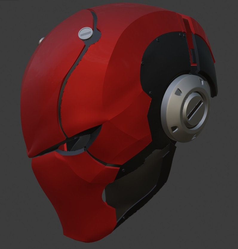 Red Ronin Helmet | Etsy
