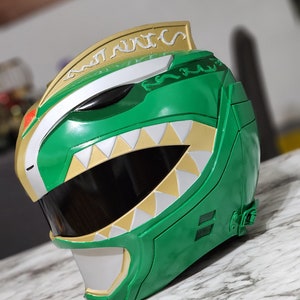 Tokujay Green Ranger Helmet Child Size - Etsy