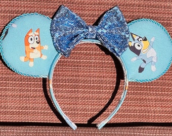 Bluey Mouse Ears, Mouse Ears, Bingo Ears, Bluey and Bingo, Bluey Disney ...