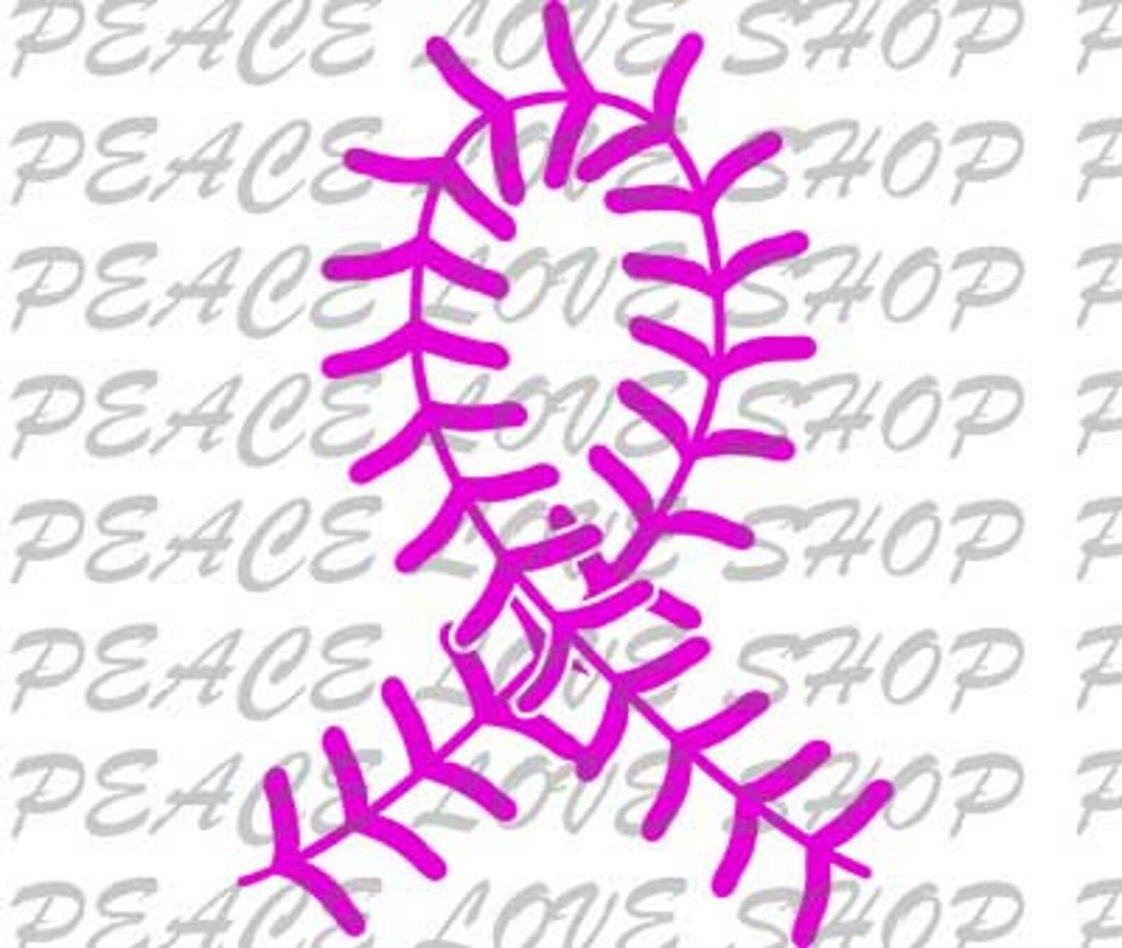 Breast Cancer Ribbon Png Baseball Laces Stitches Cancer | Etsy