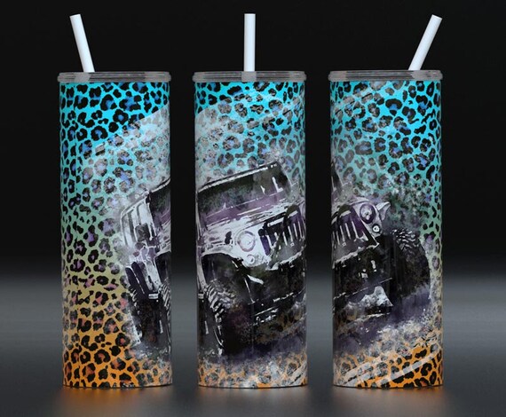 Scrapbooking Craft Supplies & Tools Jeep Life Blue Leopard Print ...