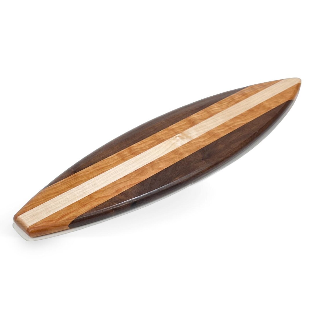 Surfboard Cutting Board Wood Surfboard Cutting Board Inlay Wood ...
