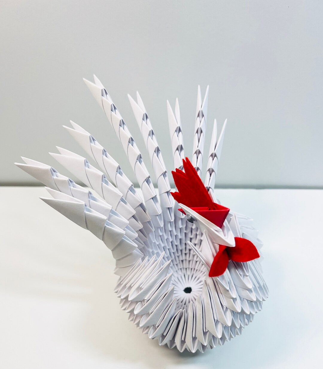 3D Origami Art Animal - Chicken/rooster - Etsy
