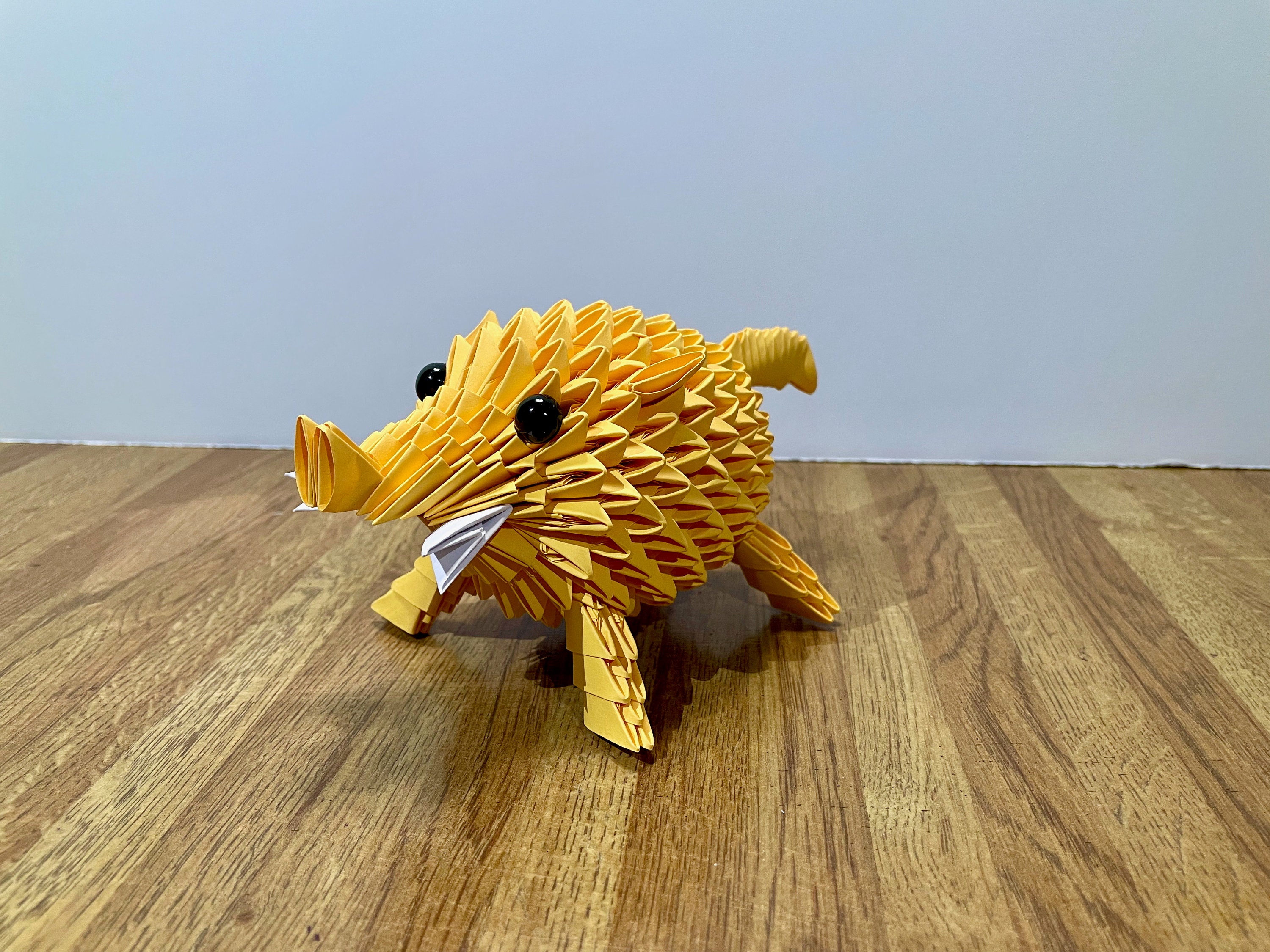 3D Origami Art Animal Pig/boar - Etsy