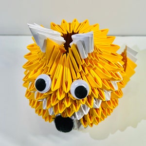 3D Origami Animal - Fox - Etsy