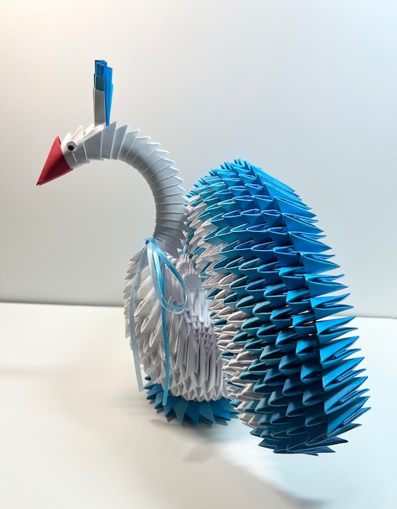 Pavo De Origami Como Hacer Un Pavo Real De Origami 3d // How To Make A
