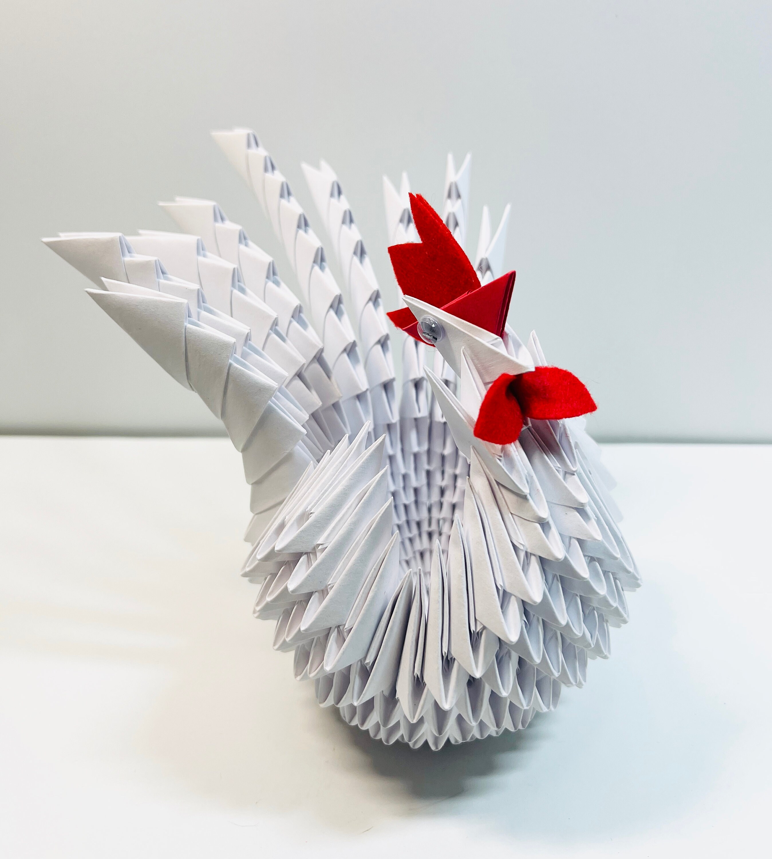 3D Origami Art Animal - Chicken/rooster - Etsy