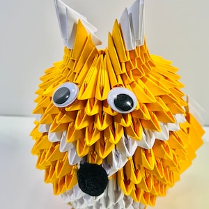 3D Origami Animal - Fox - Etsy