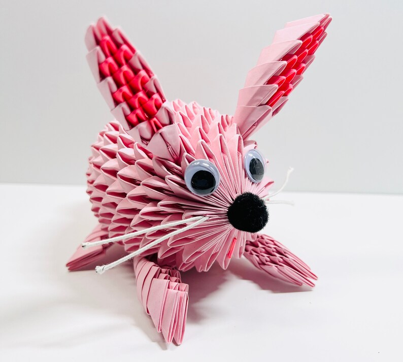 3D Origami Art Animal Rabbit - Etsy