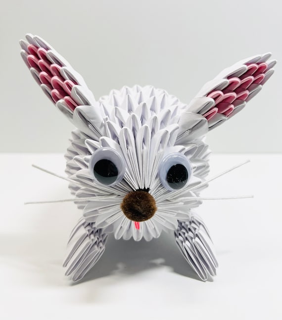 3D Origami Art Animal Rabbit - Etsy