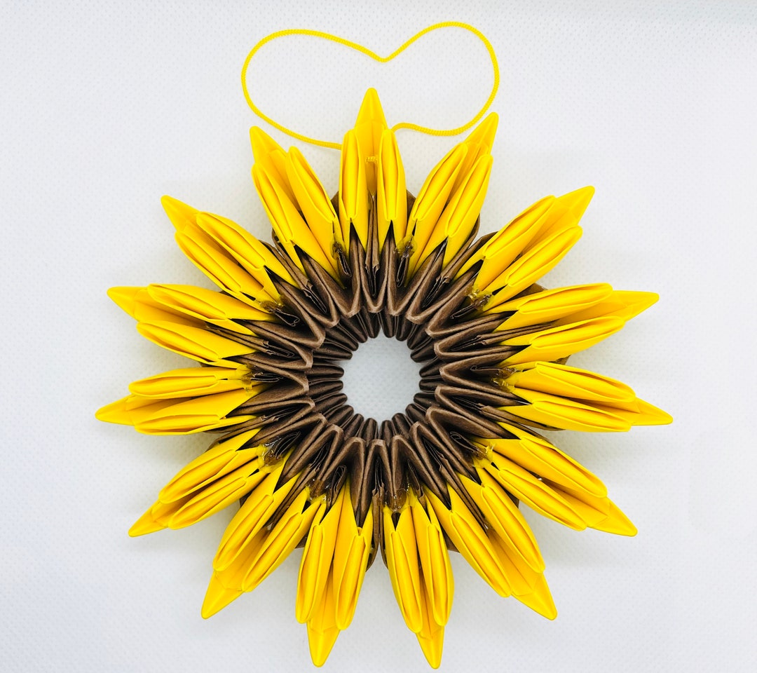3D Origami Ornament - Sunflower - Etsy
