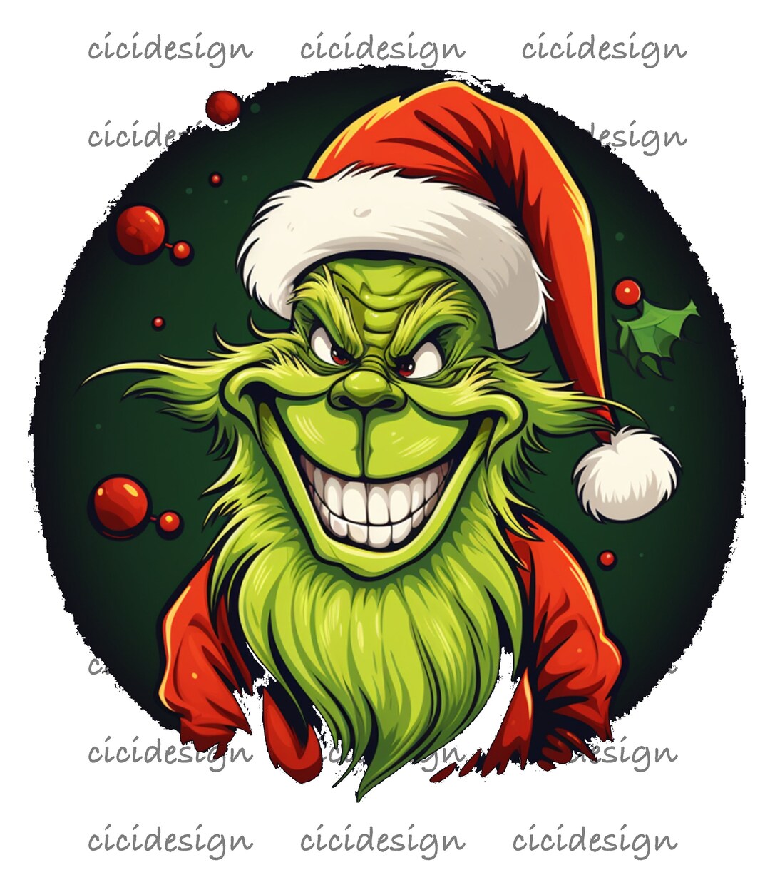 Grinch Christmas Design -PNG - Merry Christmas Png, Christmas Grinch ...