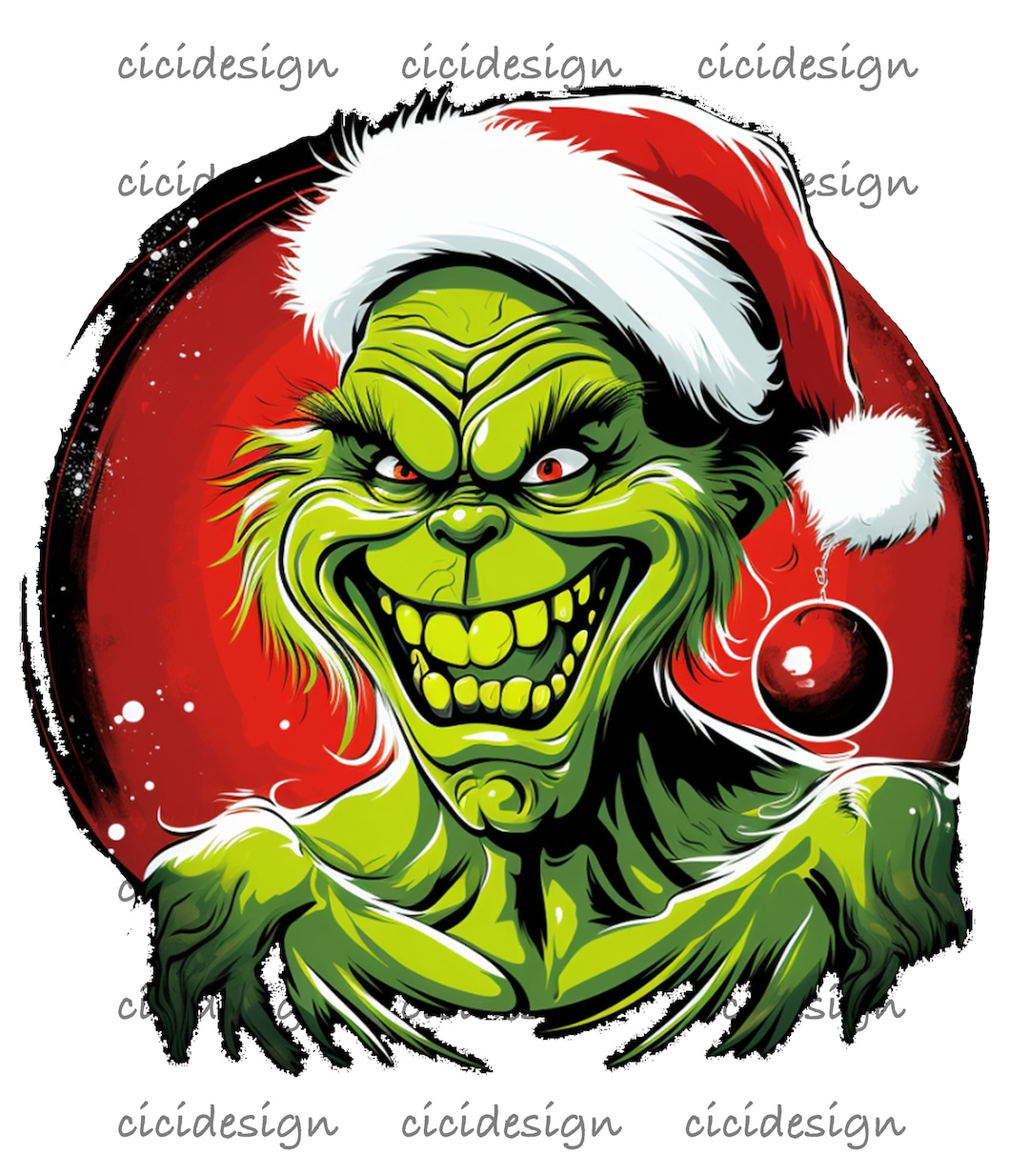 Grinch Christmas Design -PNG - Merry Christmas Png, Christmas Grinch ...