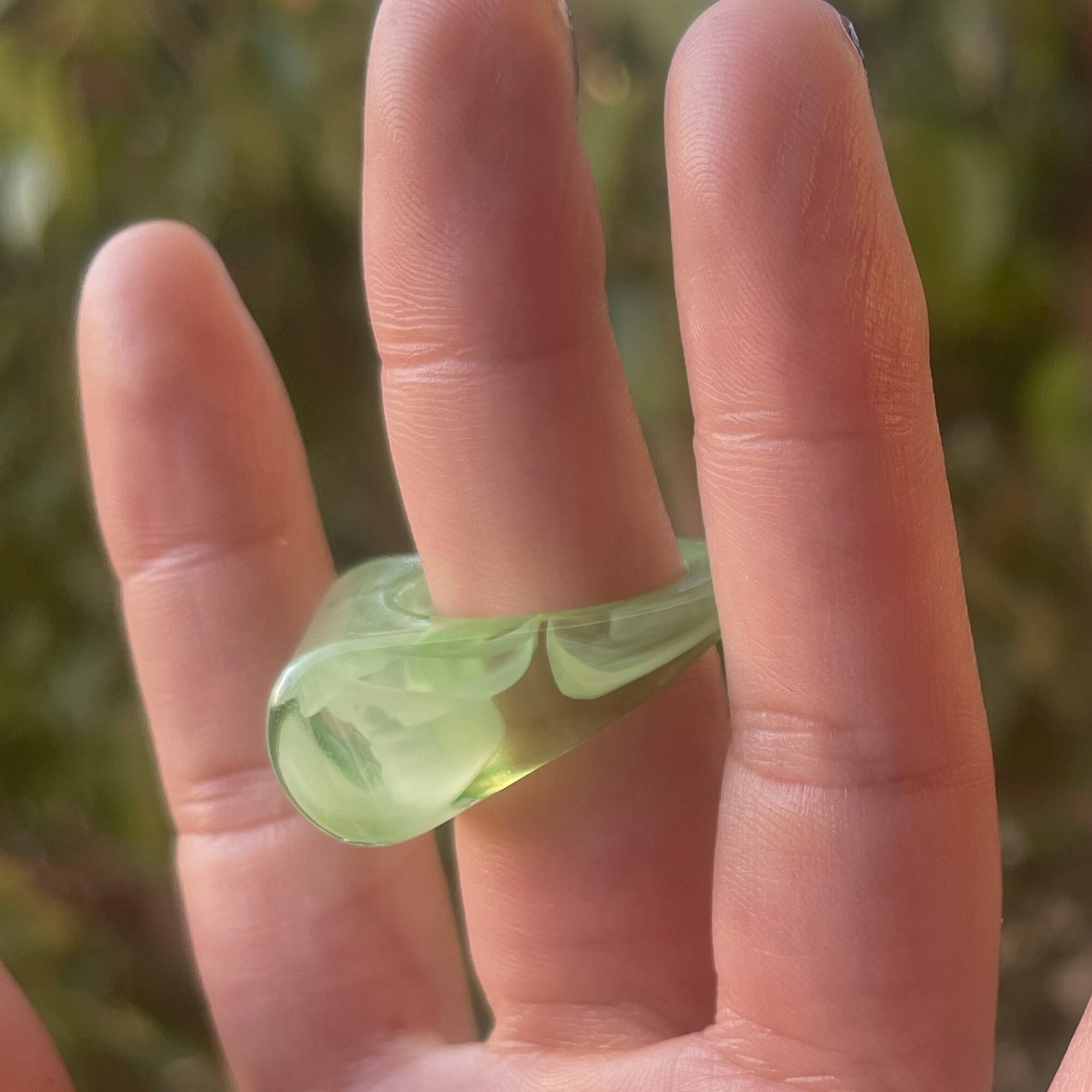 Acrylic Ring Chunky Ring Funky Acrylic Ring Retro Design | Etsy