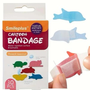 30pcs Animal Themed Waterproof & Breathable band-aids cute Hemostatic ...