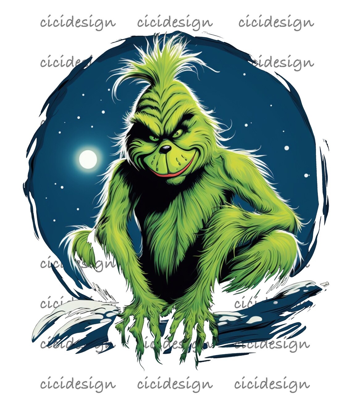 Grinch Christmas Design -PNG - Merry Christmas Png, Christmas Grinch ...