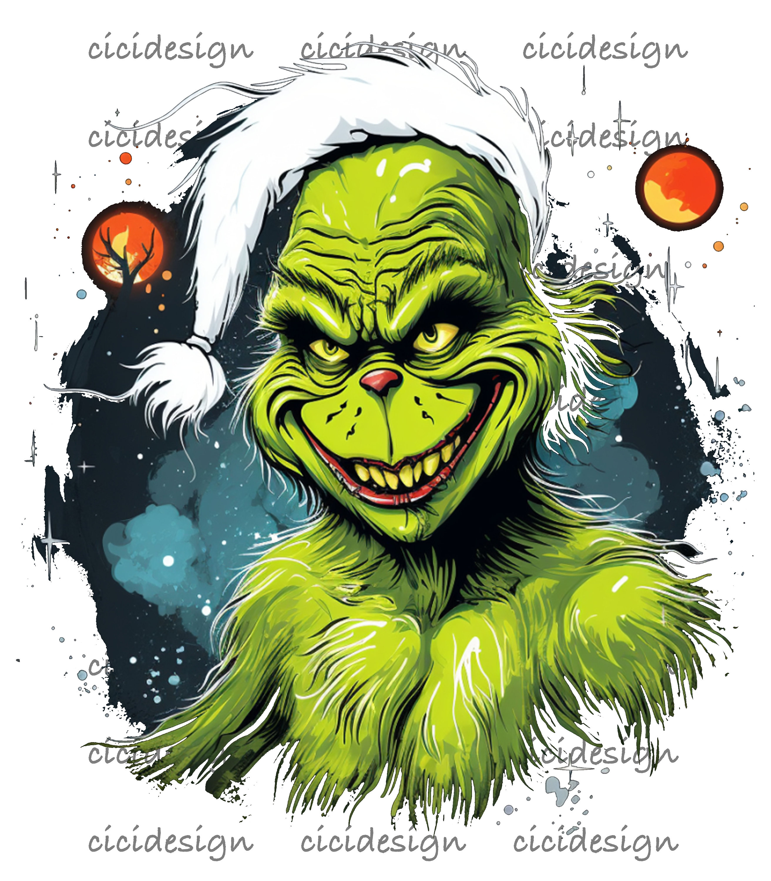 Grinch Christmas Design -PNG - Merry Christmas Png, Christmas Grinch ...