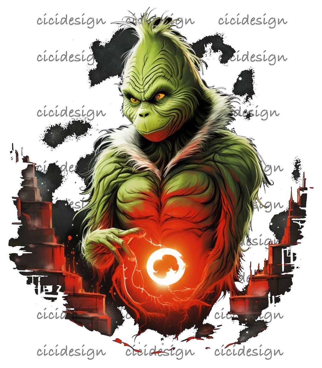 Grinch Christmas Design -PNG - Merry Christmas Png, Christmas Grinch ...