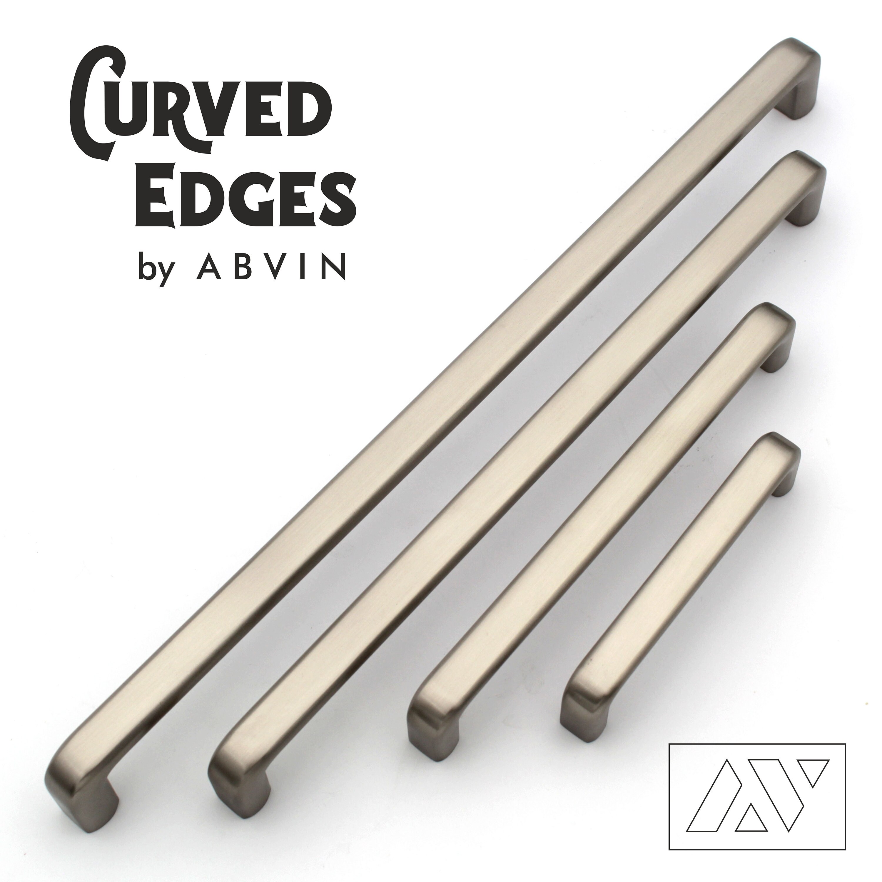 Modern Matte Curve Pull Bar Handles: Cabinet & Drawer Hardware - Etsy