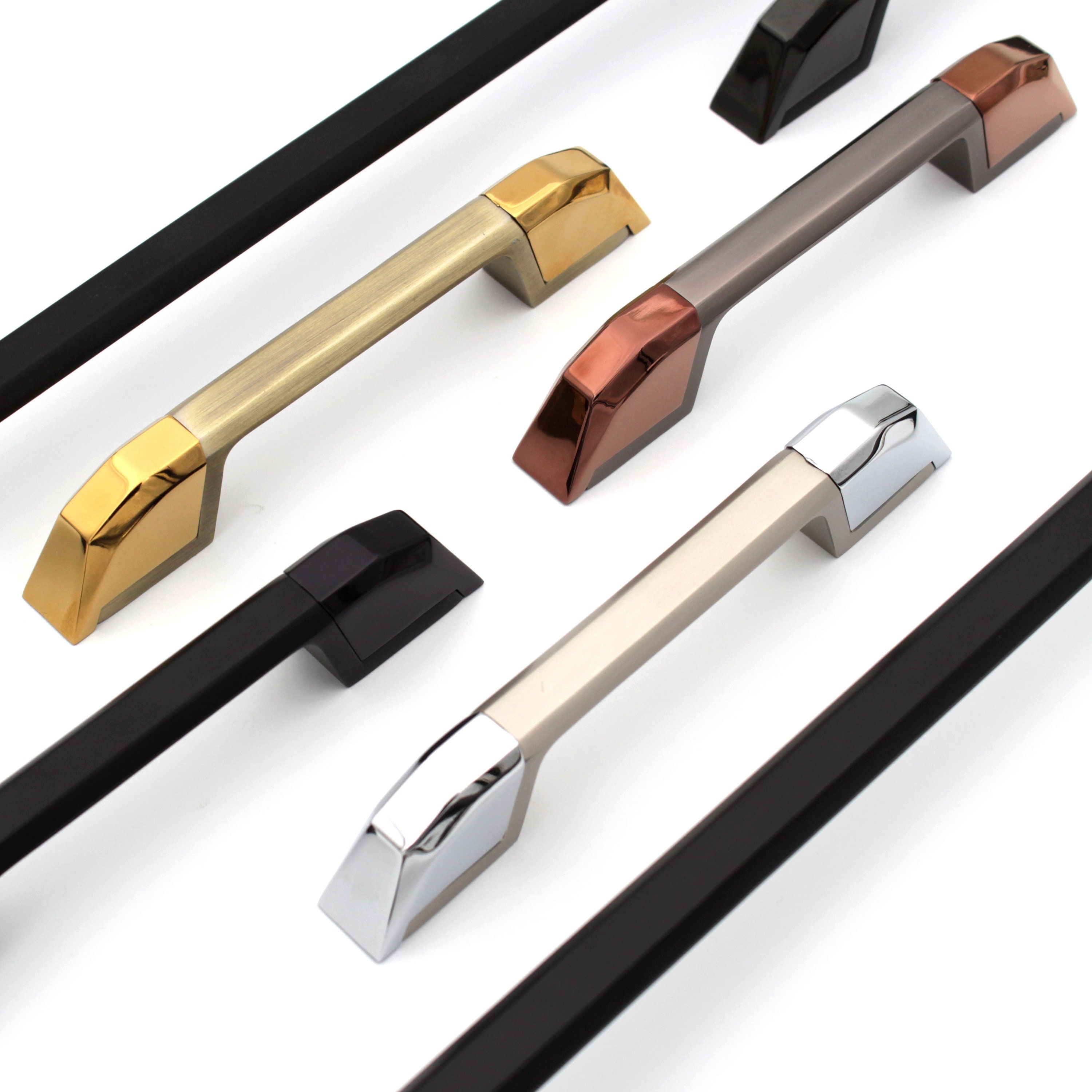 Modern Dual Tone Handles Pulls Cabinet Drawer Dresser - Etsy