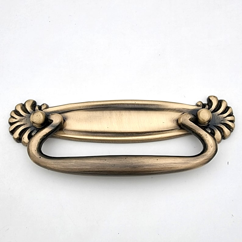 Antique Bronze Brass Drop Bail Pull: Rustic Dresser Drawer Handle - Etsy UK