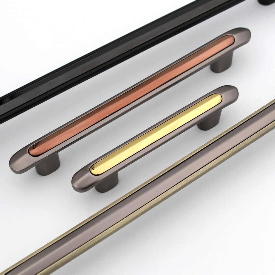 Modern Dual Tone Handles Pulls Cabinet Drawer Dresser Furniture Knob Handle Pulls - 1 Pcs - Etsy