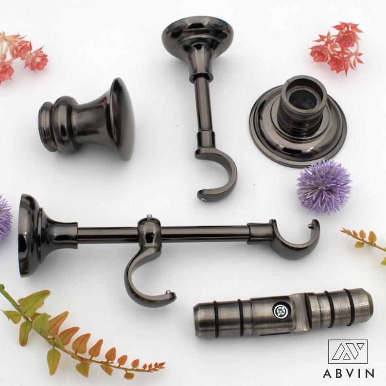 Designer Heavy Supports Window Finials for Rod 1 Inch - Etsy