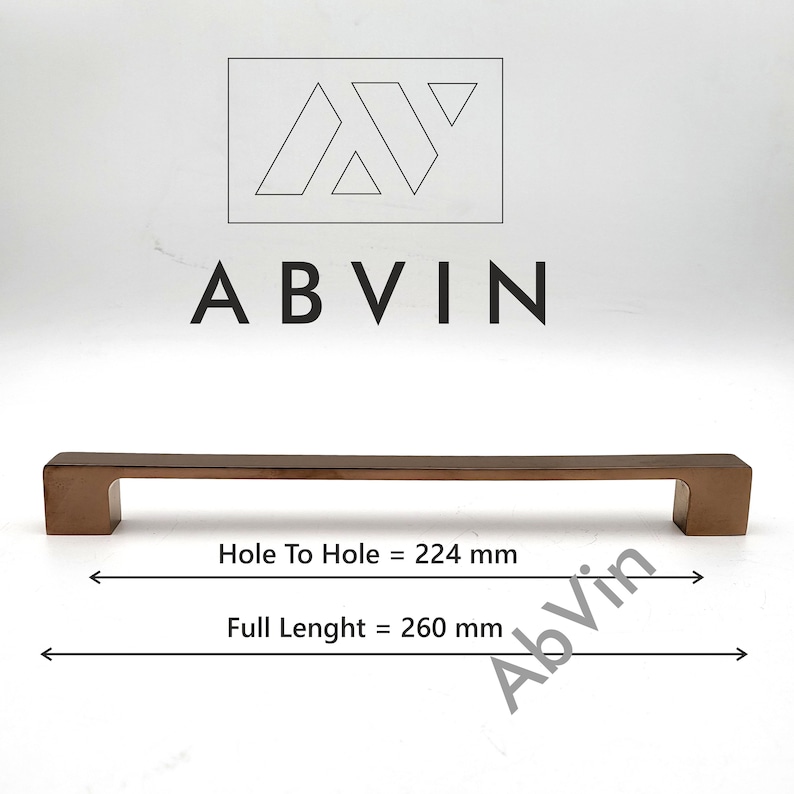 Modern PVD Copper Handles Pulls Cabinet Drawer Dresser - Etsy