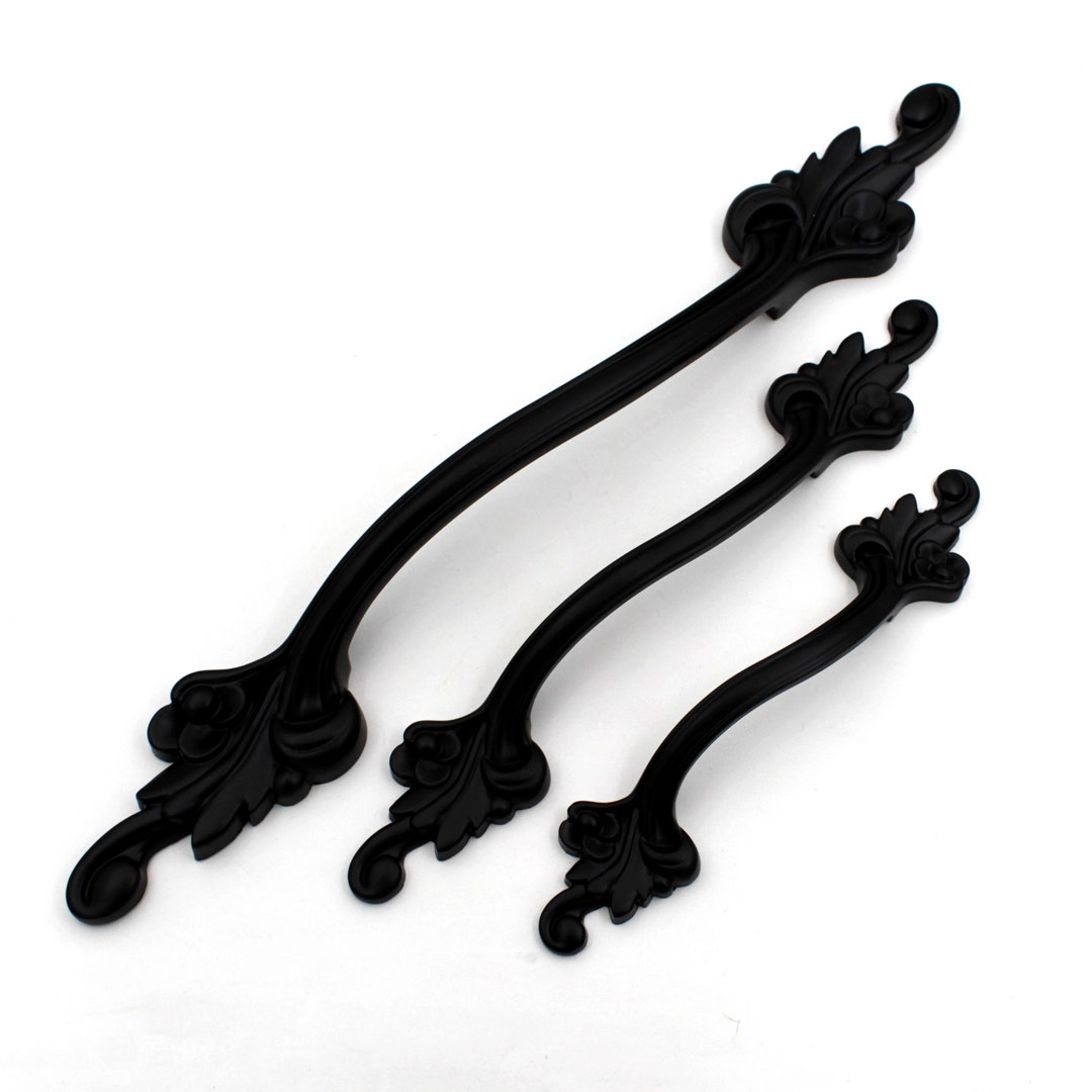 Antique Flower Handles Pulls Cabinet Drawer Dresser Furniture Knob ...