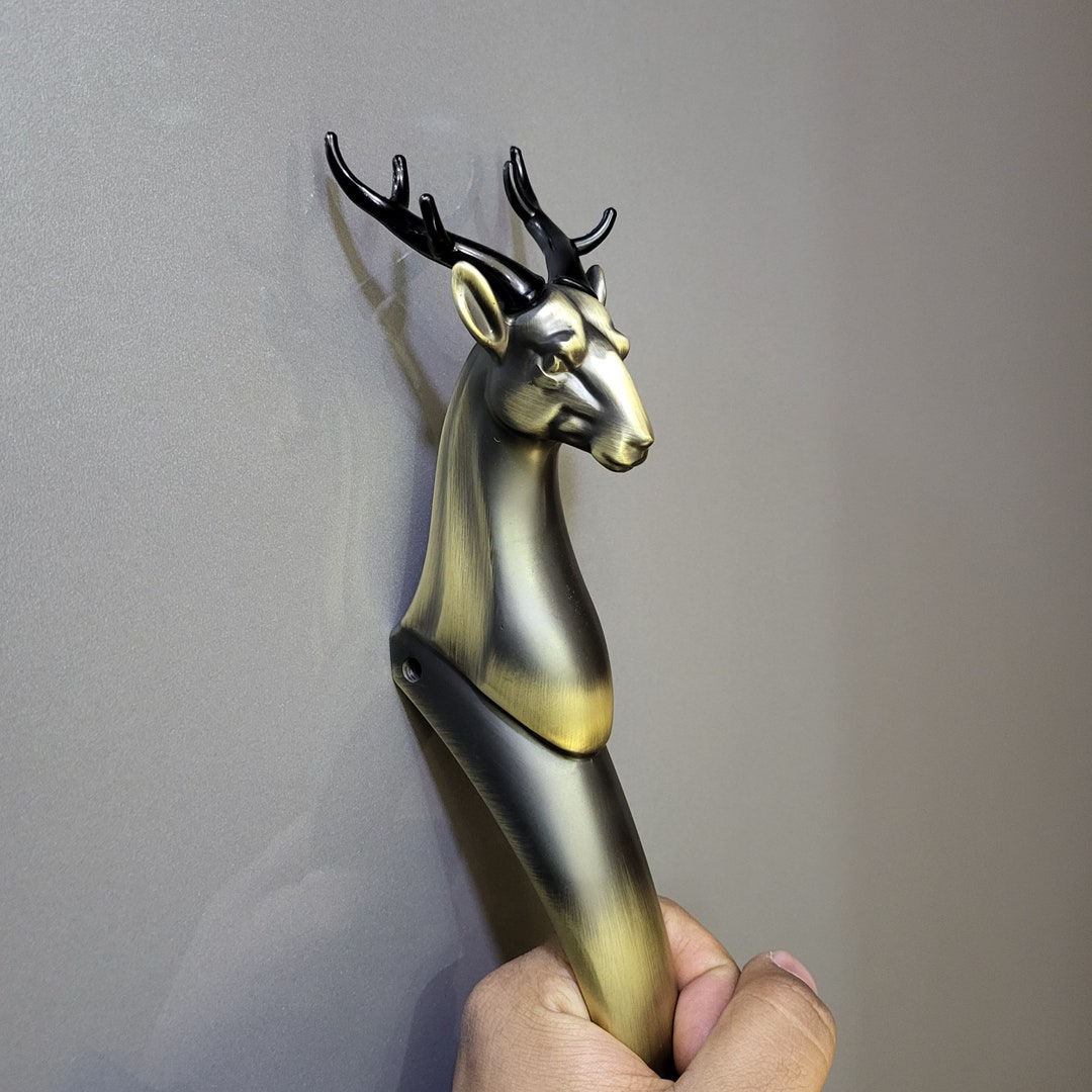 Antique Deer Door Handle, Door Handles for Main Door, Handle Deer Head ...