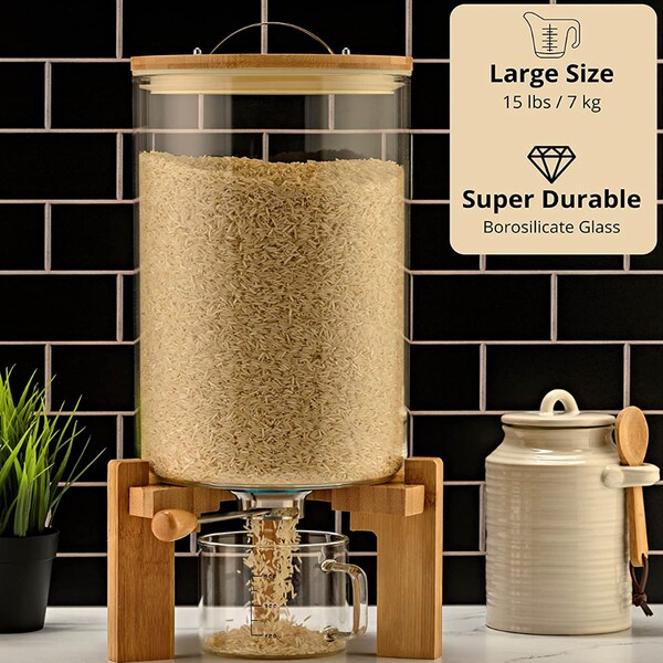 Rice Dispenser 50 Lbs - Etsy